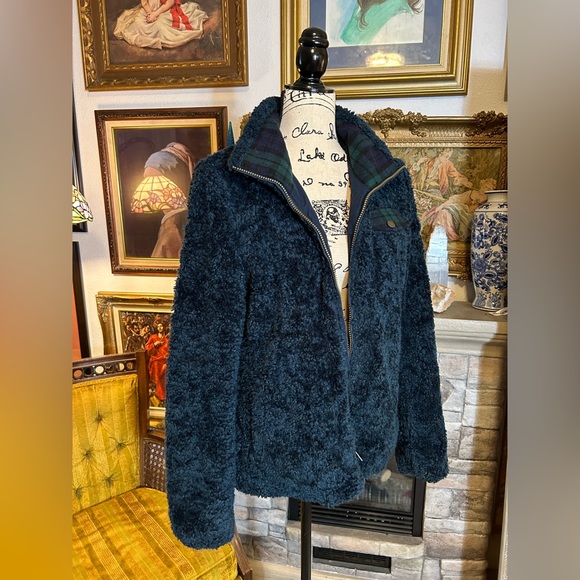 Pendleton | Jackets & Coats | Vtg Pendleton Blue Teddy Jacket Womans ...